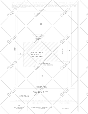 Draw site plan,layout plan,plot plan for your property or permit drawing by Floorplan_rx | Fiverr